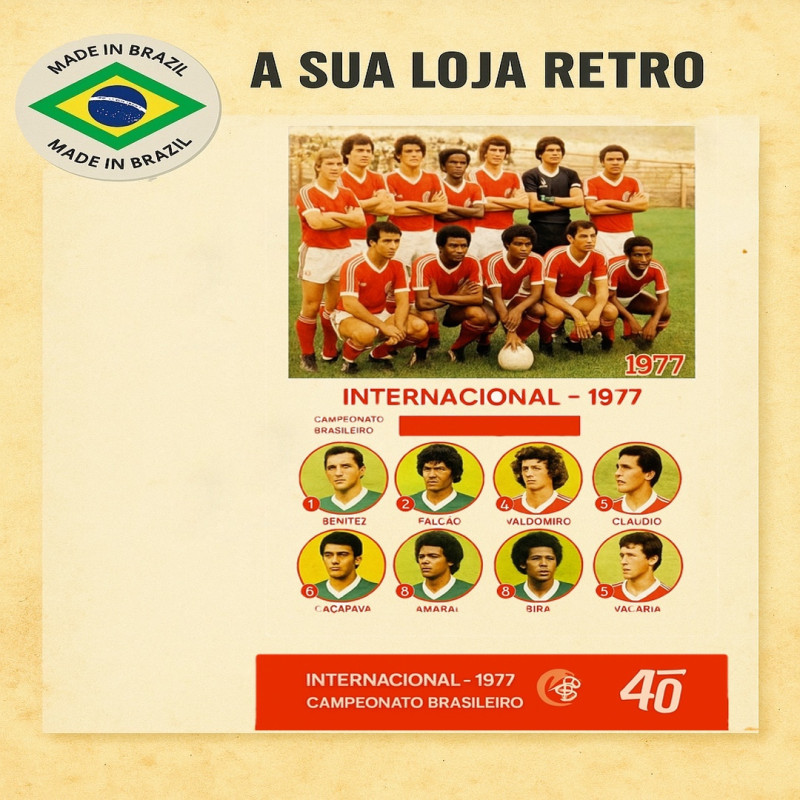 Camisa retrô inter comemorativa 80/90